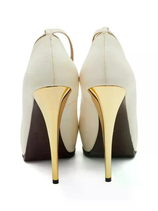 LANVIN Leather Pointed-toe Heeled Pumps