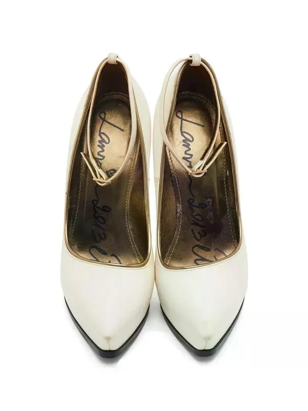 LANVIN Leather Pointed-toe Heeled Pumps