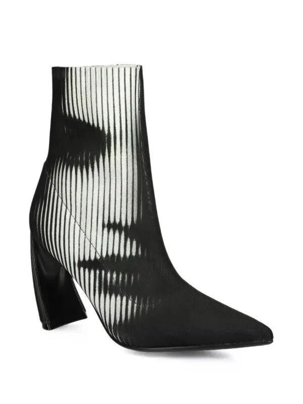 United Nude Graphic-print Pointed-toe Ankle Boots