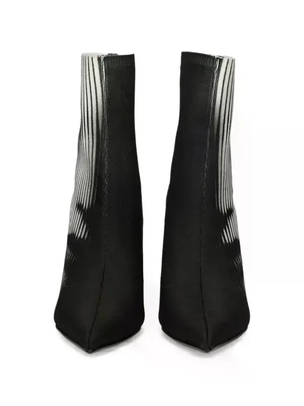 United Nude Graphic-print Pointed-toe Ankle Boots