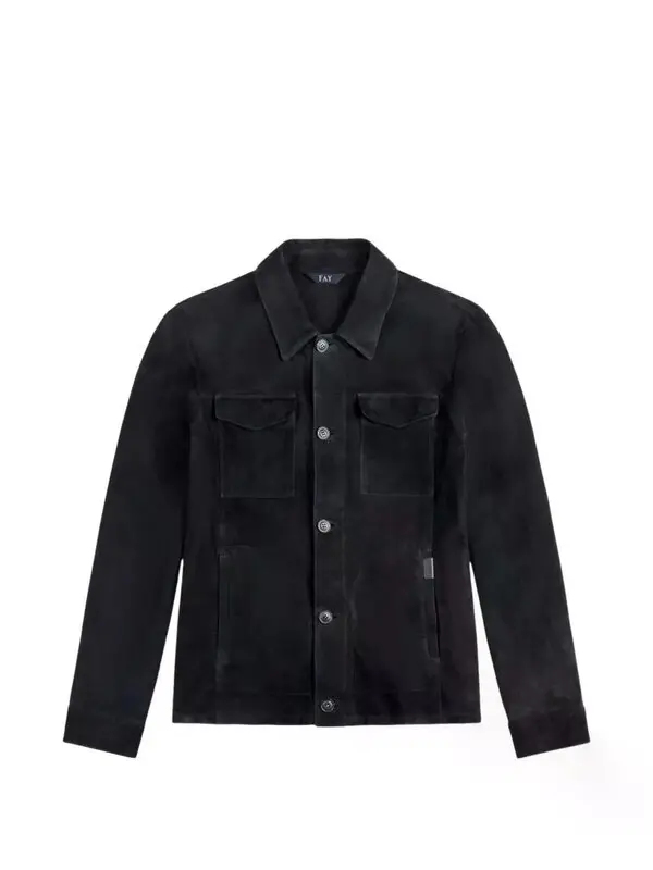 FAY Suede-leather Shirt Jacket