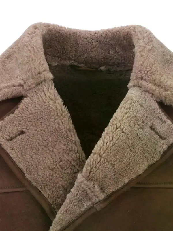 VOLFAGLI FIRENZE Double-breasted Shearling Coat