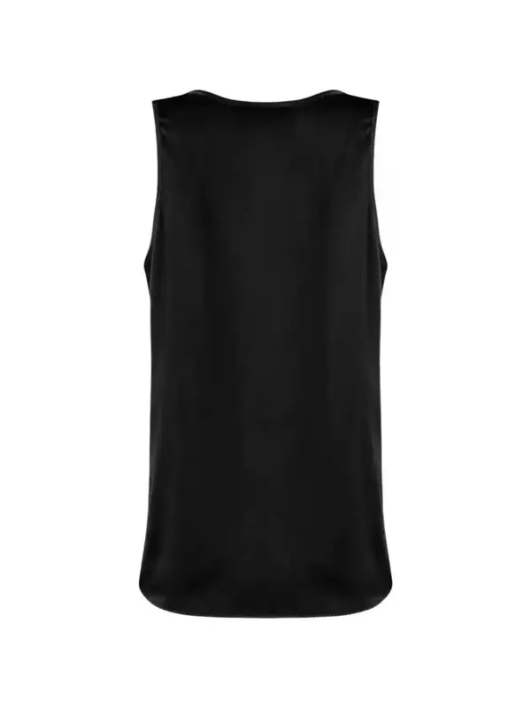 NENETTE Satin-finish Scoop-neck Top