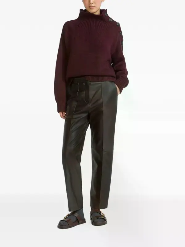 YVES SALOMON Tailored Leather Trousers