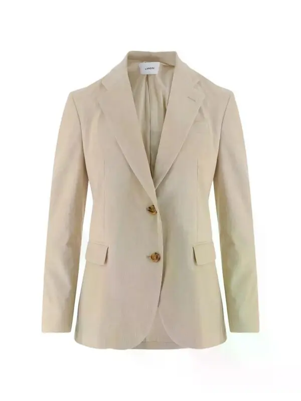 LARDINI Corduroy-effect Single-breasted Blazer