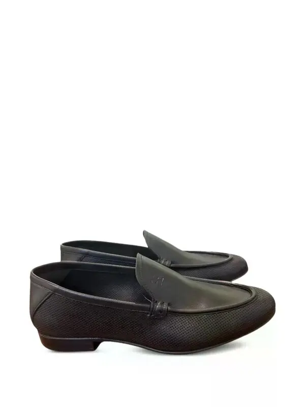 FABI Perforated Leather Loafers