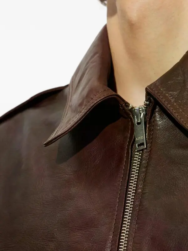 A.p.c. Gael Leather Jacket