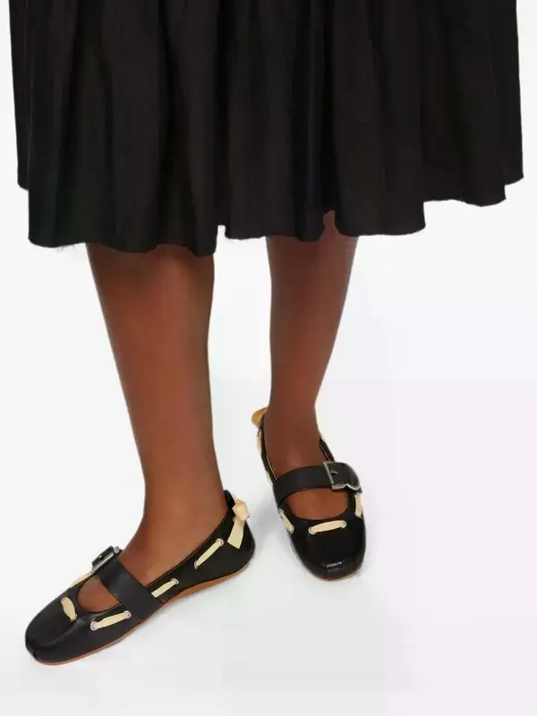LILI CURIA Sylvie Buckle-fastening Ballet Flats