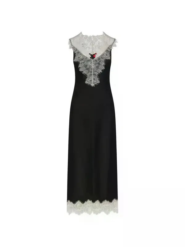 SIMONMILLER Bea Lace-trimmed Midi Dress