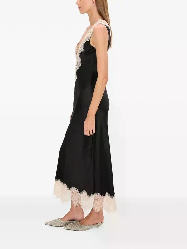 SIMONMILLER Bea Lace-trimmed Midi Dress