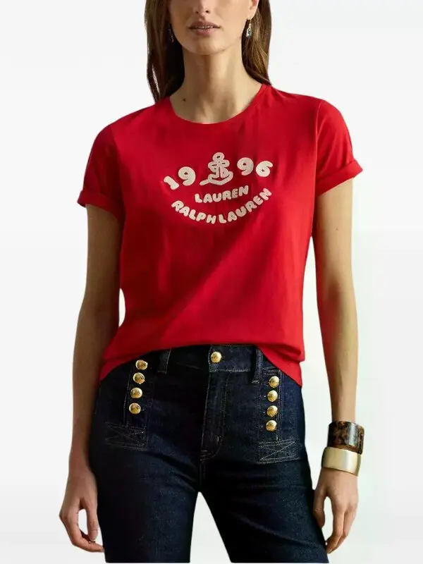 Ralph Lauren Logo-embroidered Rolled-cuff T-shirt