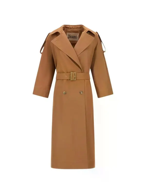 Herno Double-breasted Belted Trench Coat