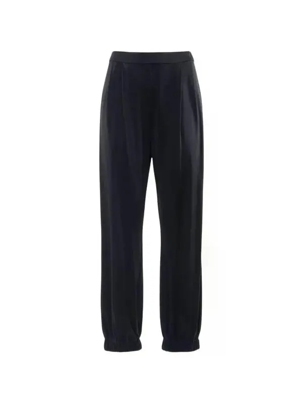 NENETTE Satin-finish Pleated Trousers
