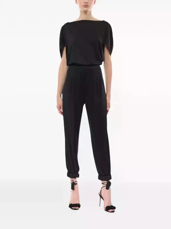 NENETTE Satin-finish Pleated Trousers