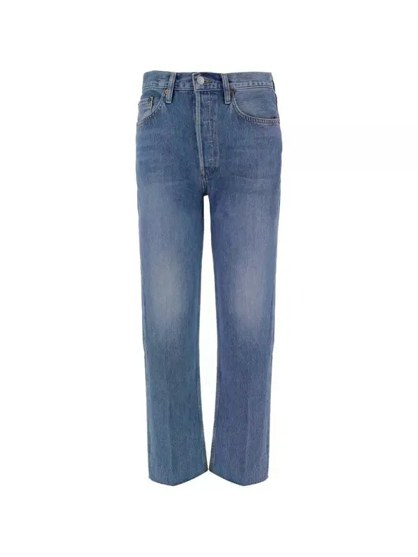 RE/DONE Stove Pipe Washed-effect Jeans