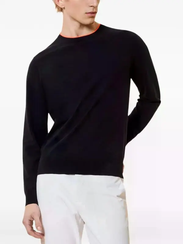 RRD Ribbed-trim Logo-patch Sweater