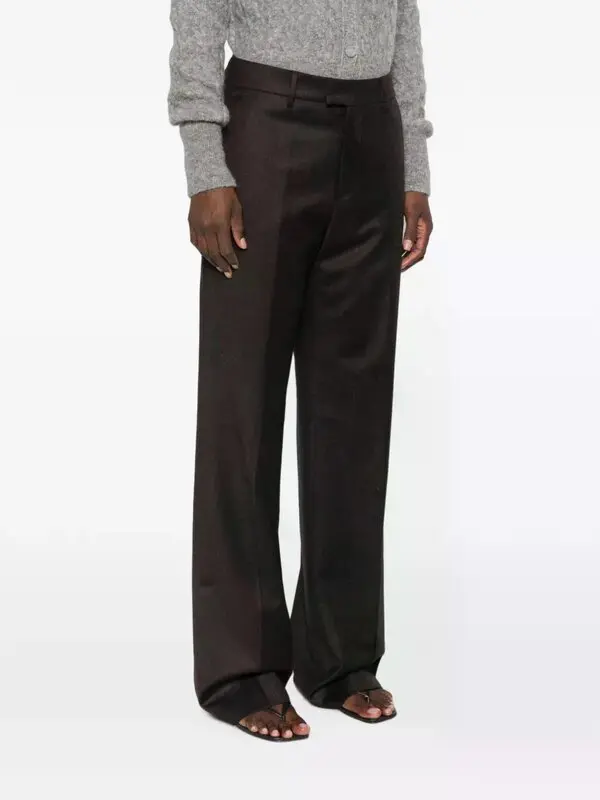 BERWICH Patrizia Pressed-crease Wool Trousers