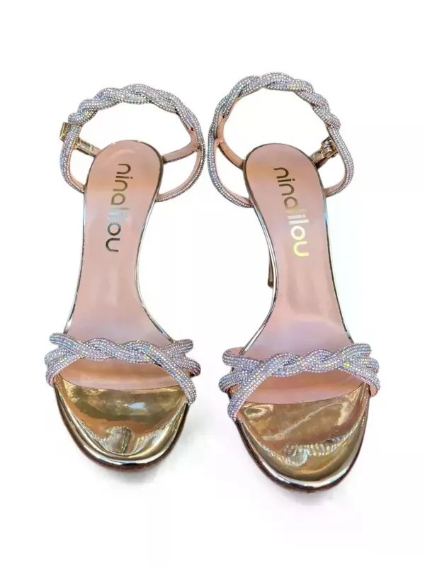 NINALILOU Lady Embellished Braided Sandals