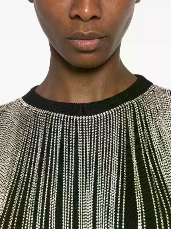 Sportmax Crystal-fringe Knitted Top