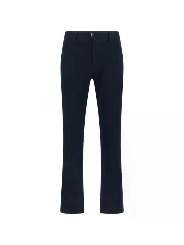 Incotex Straight-leg Cotton-canvas Trousers - Blue