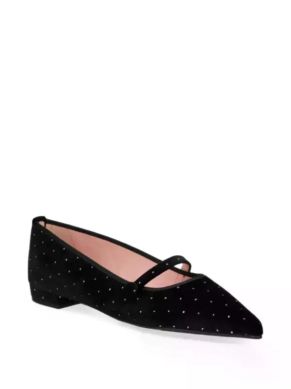 Pretty Ballerinas Clementine Crystal-embellished Ballet Flats