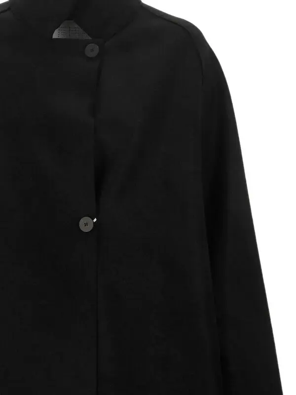 Harris Wharf London Virgin Wool High-neck Coat