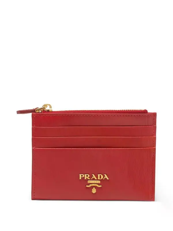 Prada Move Card Holder - Red