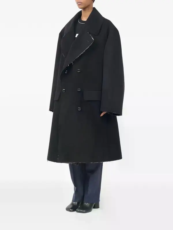 MAISON MARGIELA Raw-edge Wool Coat