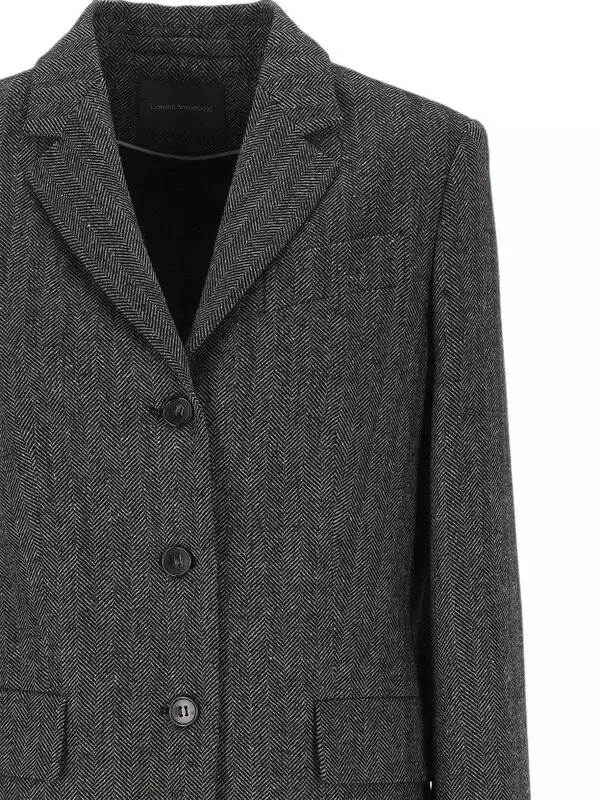 Lorena Antoniazzi Wool-blend Herringbone Blazer