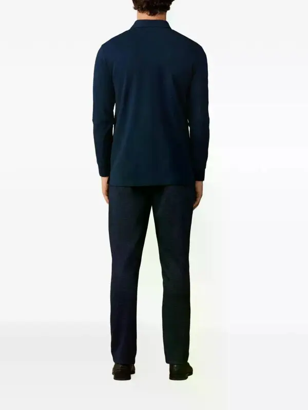 HACKETT LONDON Heritage Crest Long-sleeve Polo Shirt