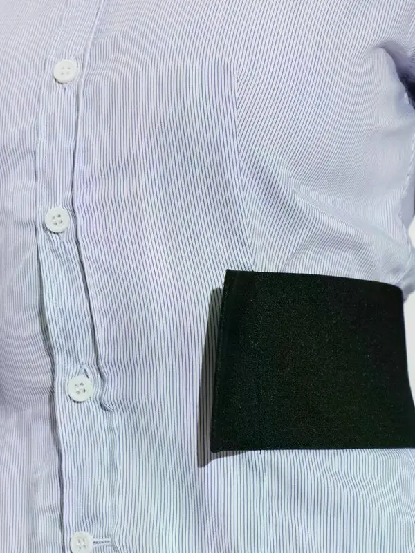 Vetements Striped Waist-belt Shirt