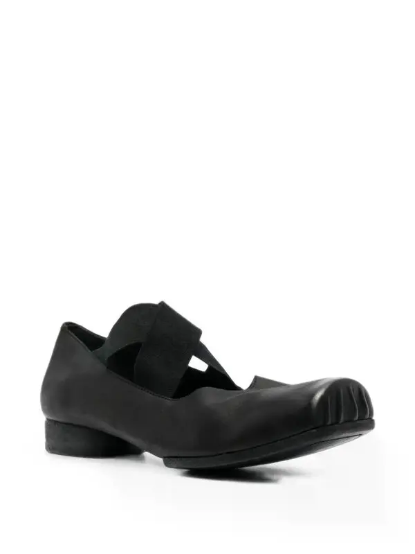 UMA WANG Crossover-strap Square-toe Ballet Flats