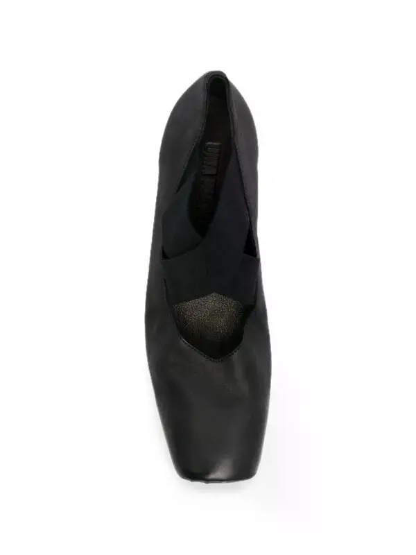 UMA WANG Crossover-strap Square-toe Ballet Flats