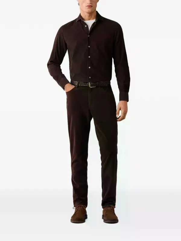 HACKETT LONDON Tailored-fit Long-sleeve Shirt