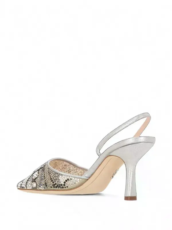 Rodo Crystal-embellished Slingback Pumps