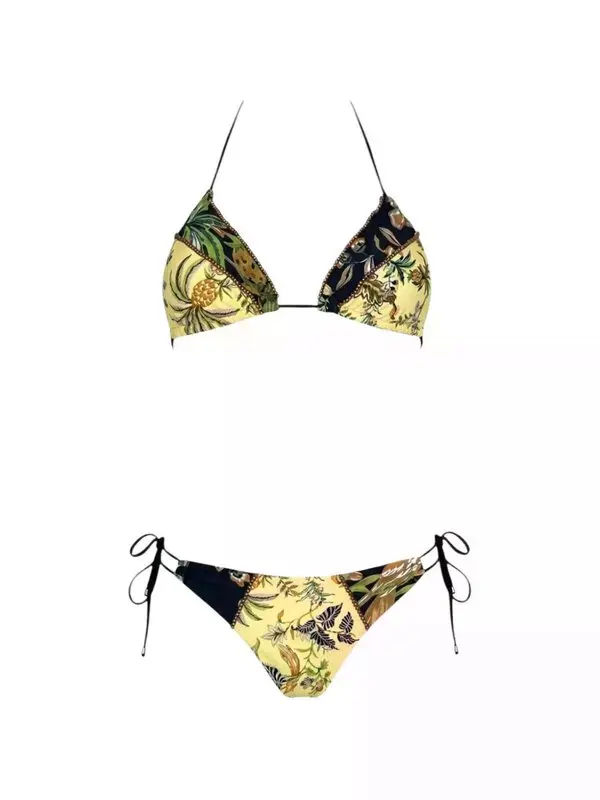 MISS BIKINI LUXE Tropical-print Bikini - Yellow