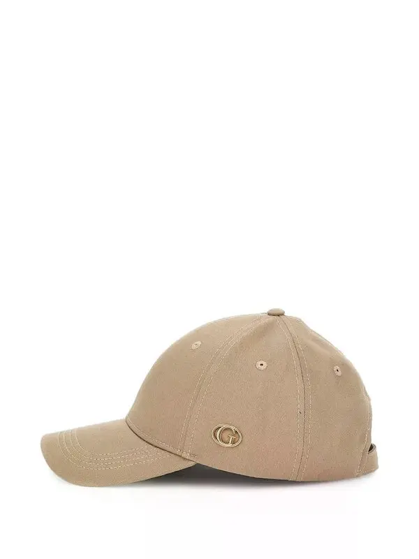Guess Logo-plaque Gabardine Baseball Cap