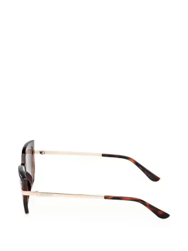 Guess Tortoiseshell-effect Geometric-frame Sunglasses
