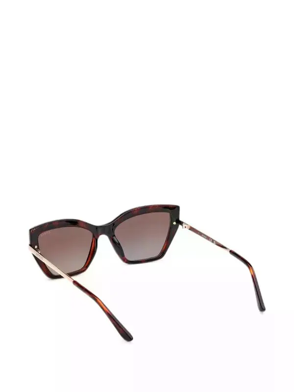 Guess Tortoiseshell-effect Geometric-frame Sunglasses