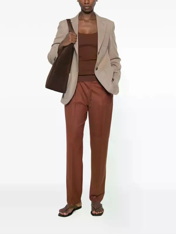 Max Mara Drawstring Straight-leg Trousers
