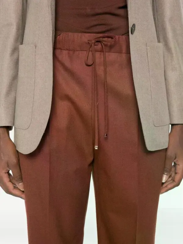 Max Mara Drawstring Straight-leg Trousers