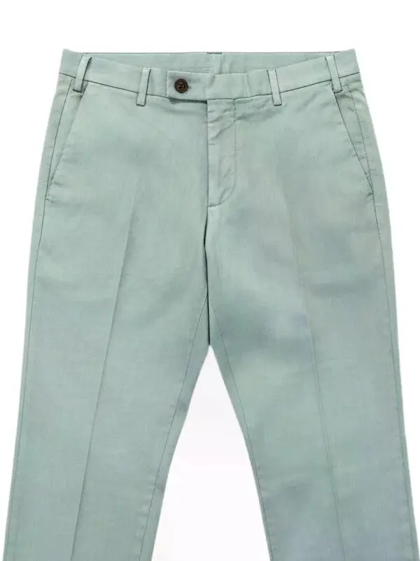 MICHAEL COAL Pressed-crease Tailored Trousers
