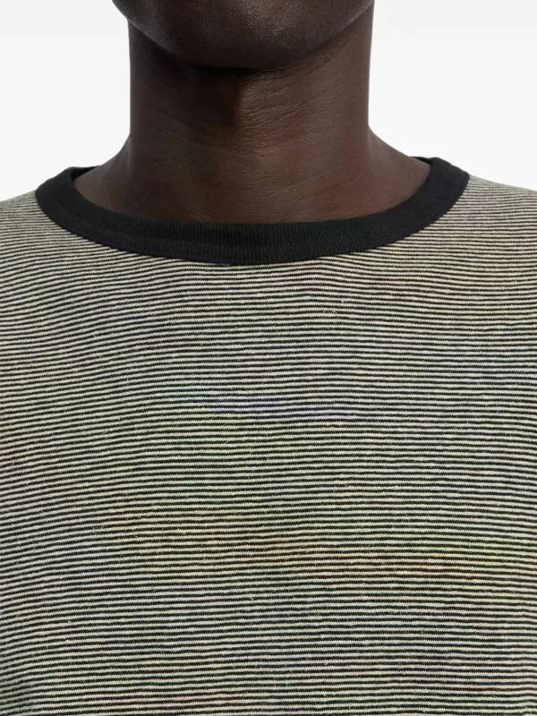 ANOTHER ASPECT Striped Long-sleeve T-shirt