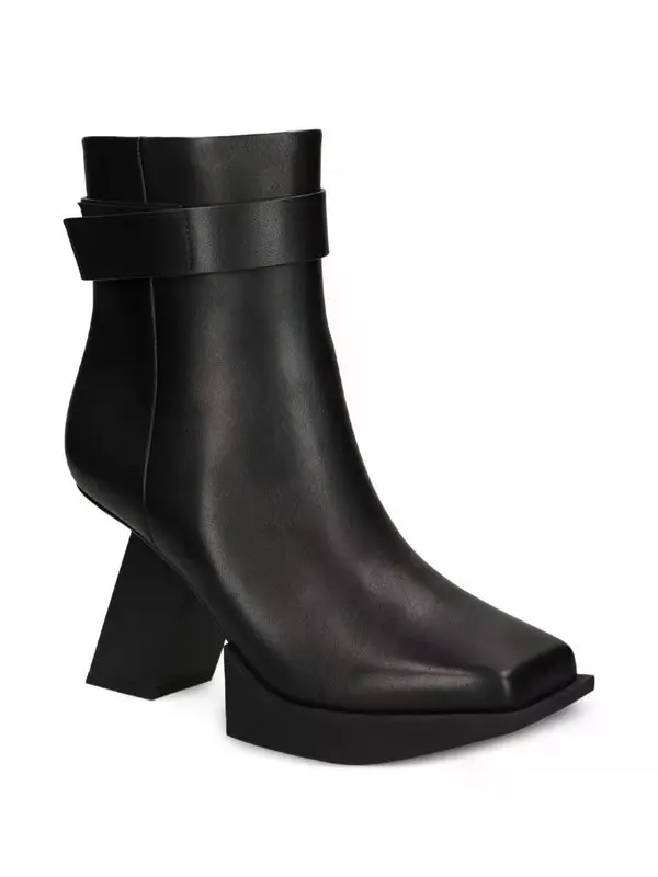 United Nude Sculptural Platform Ankle Boots - Black