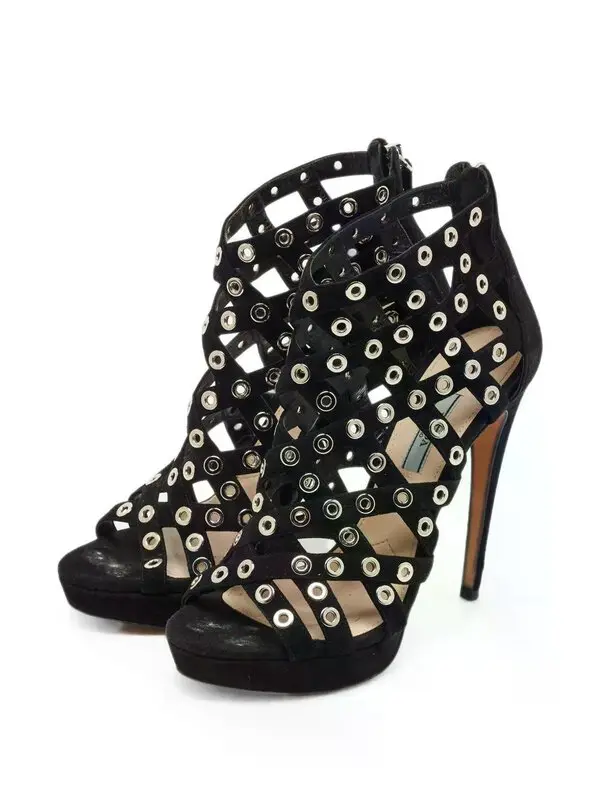 Prada Open-toe Eyelet-detail Boots