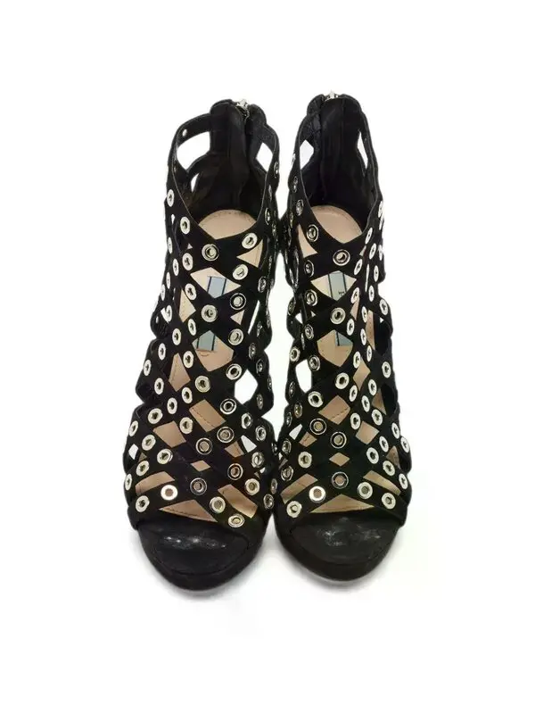 Prada Open-toe Eyelet-detail Boots
