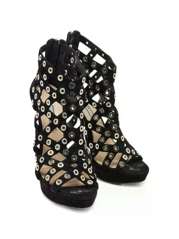 Prada Open-toe Eyelet-detail Boots