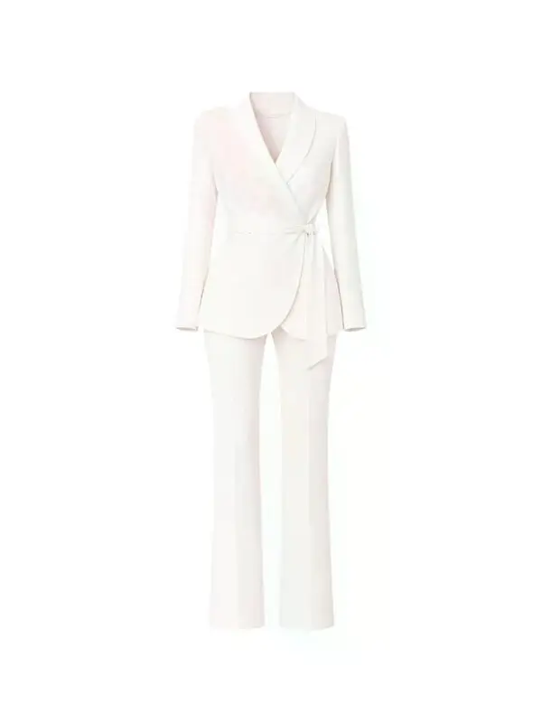 ByTiMo Feather-trim Wrap Suit