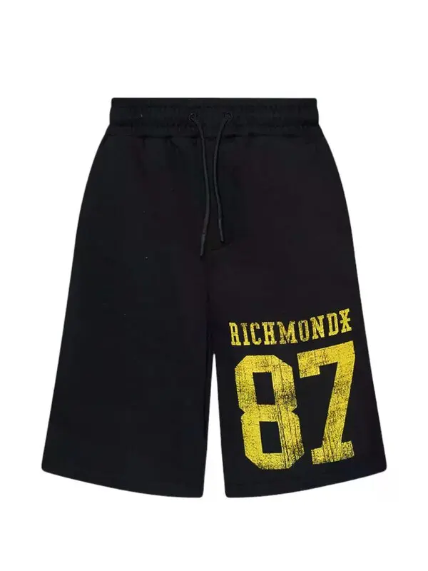 John Richmond 87 Logo-print Running Shorts