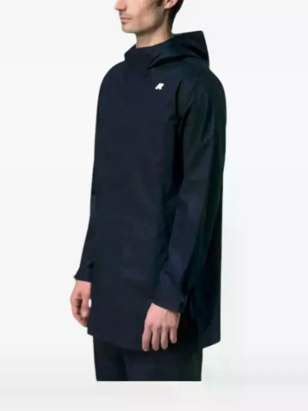 K-WAY Tommy Hooded Logo-detail Coat